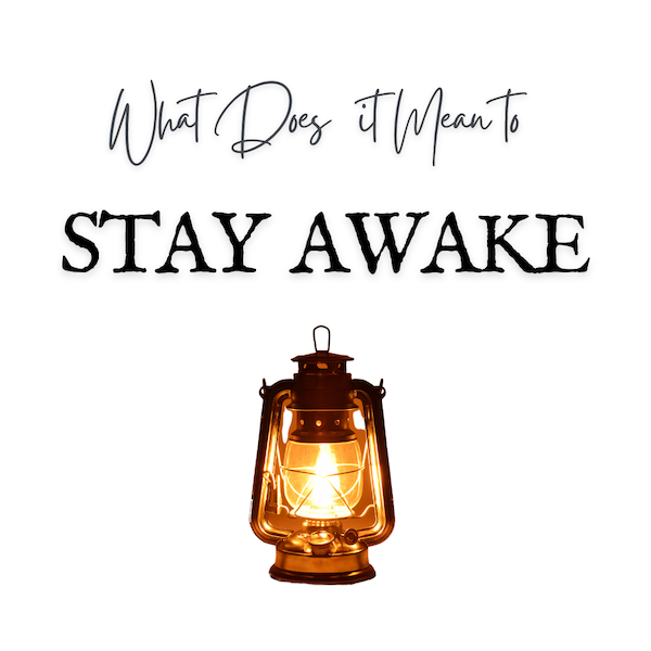 What Does It Mean To Stay Awake? ~ Green Eyed Grace